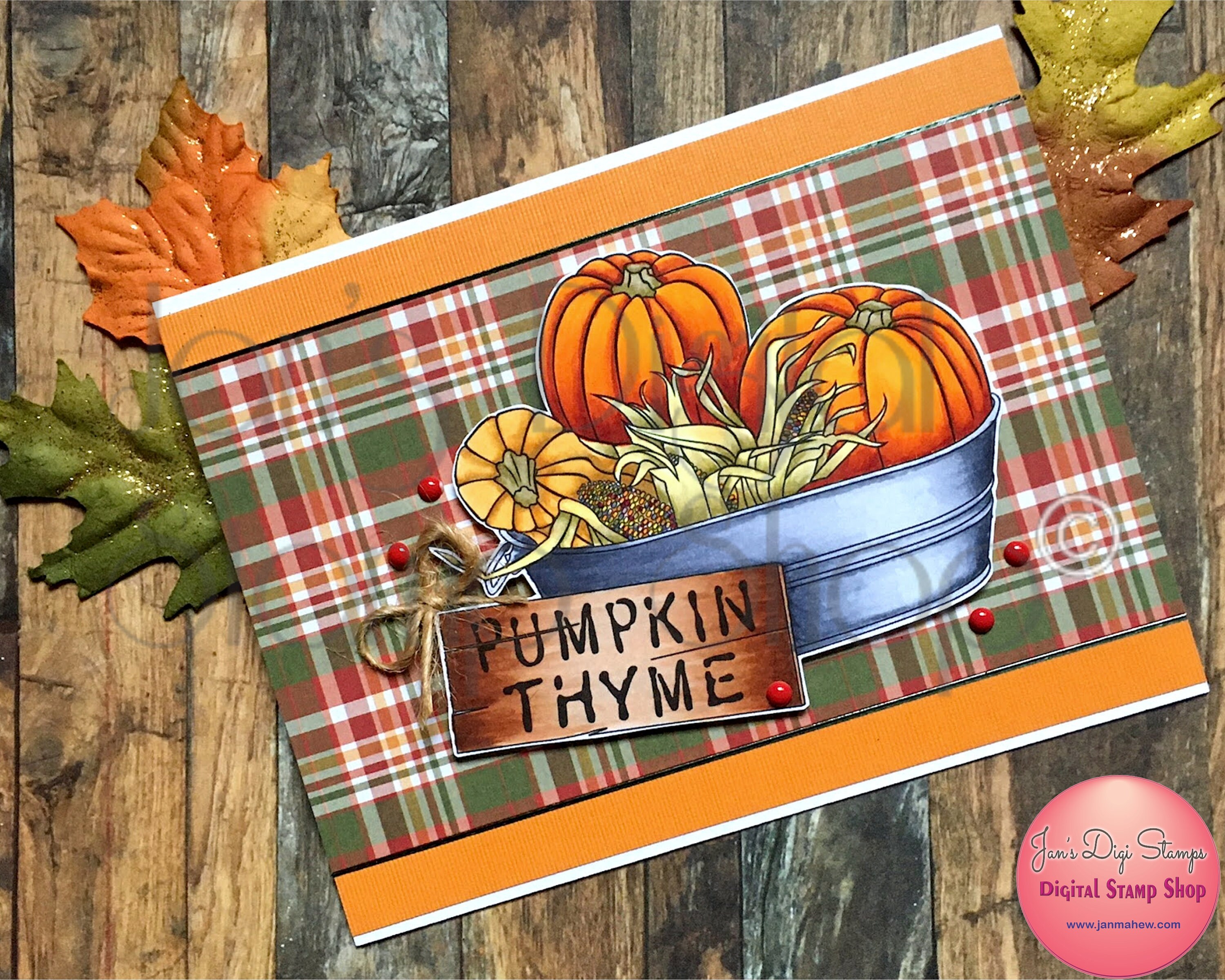 Pumpkin Thyme Digital Stamp Set Instant Digital Download | Etsy