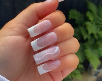 Long Square Press on Nails - Etsy