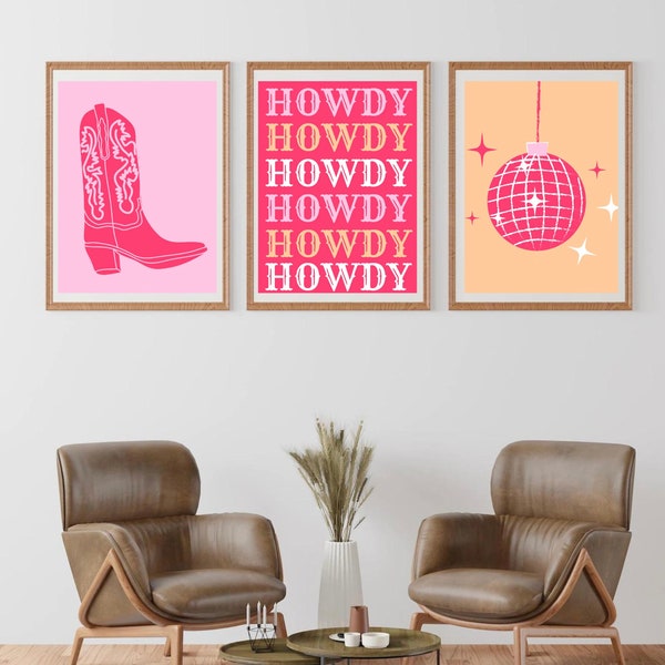 Howdy Pink Printable - Etsy