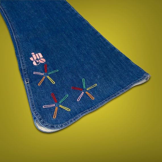 Vintage JNCO Denim Embroidered Flares - Gem