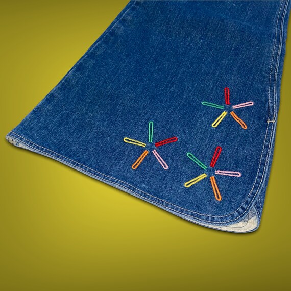 Vintage JNCO Denim Embroidered Flares - Gem