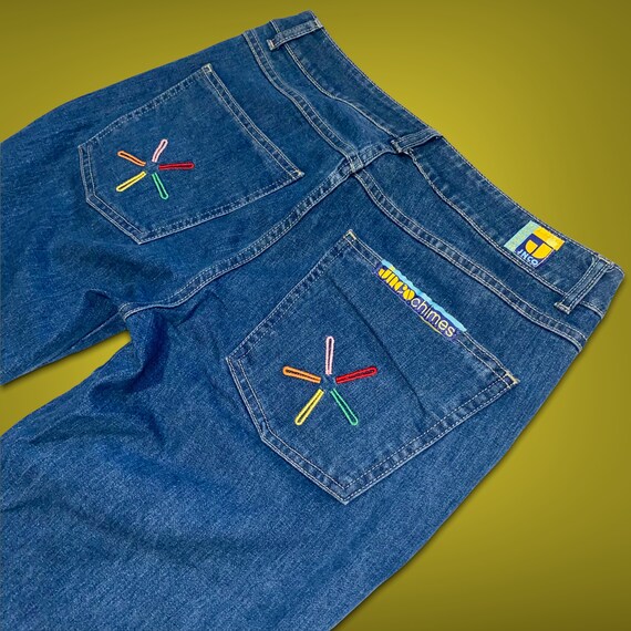 Vintage JNCO Denim Embroidered Flares - Gem