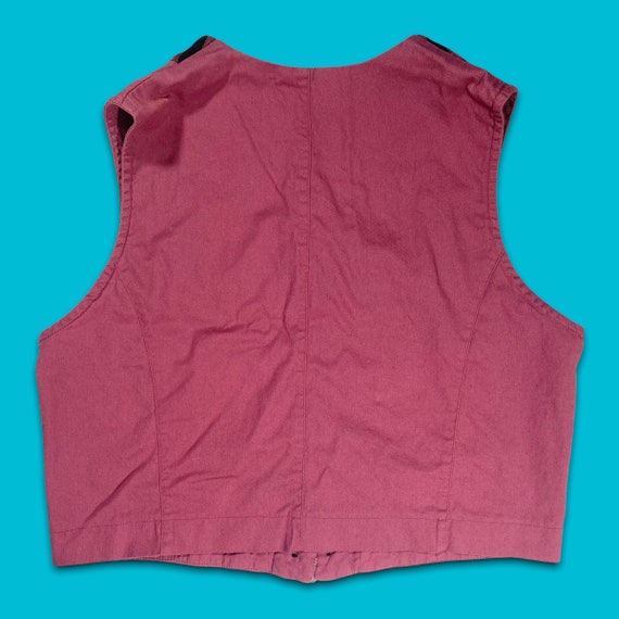 Vintage Pink Western Vest - Gem