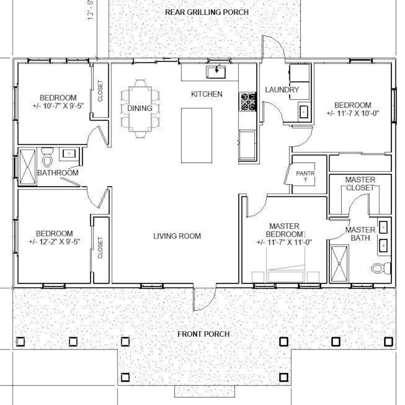 30x50 House Plan - Etsy