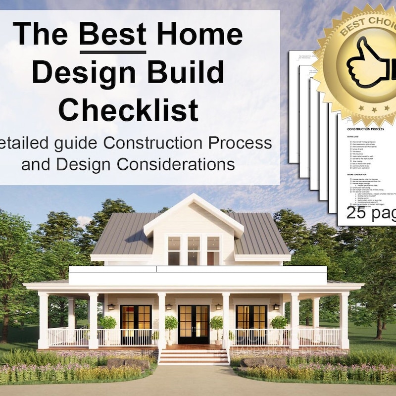 Home Build Checklist - Etsy