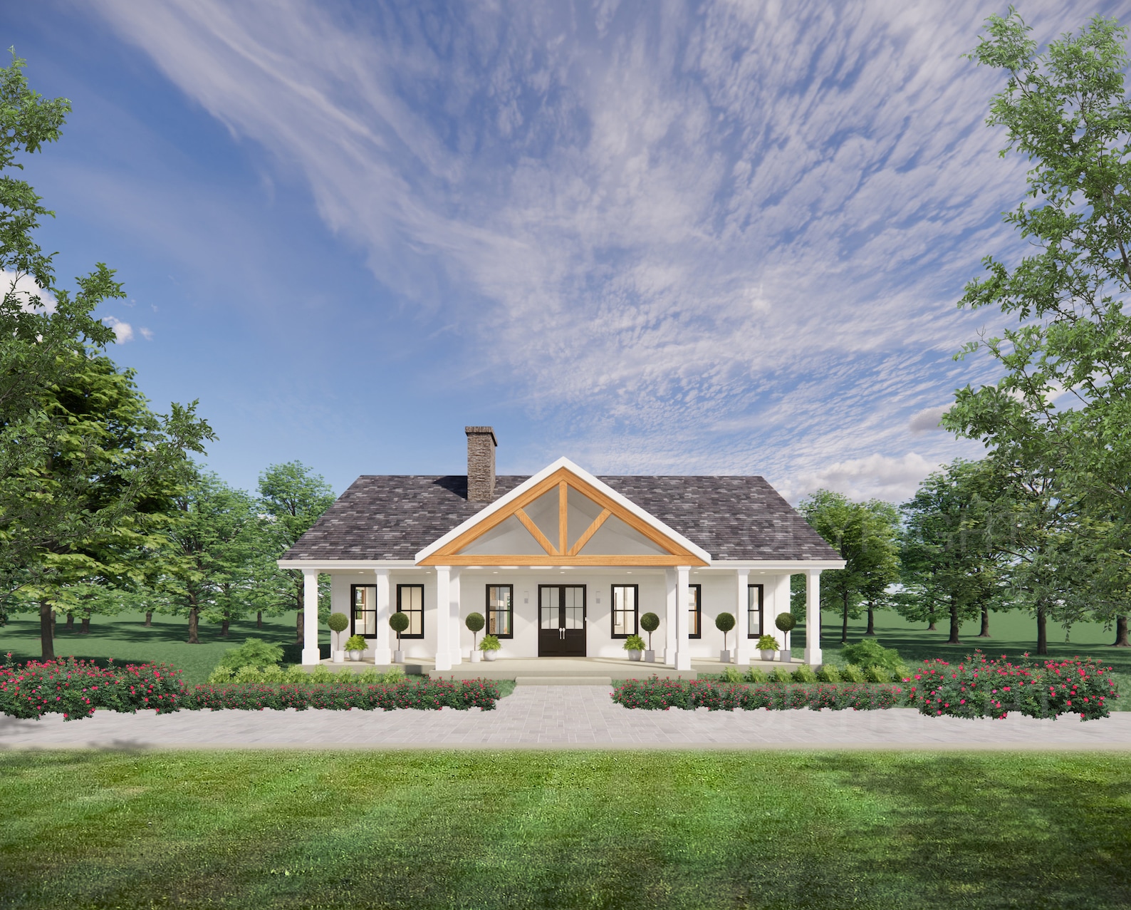 Cedar Springs Custom House Design - Modern Ranch Farmhouse 1500 Square ...