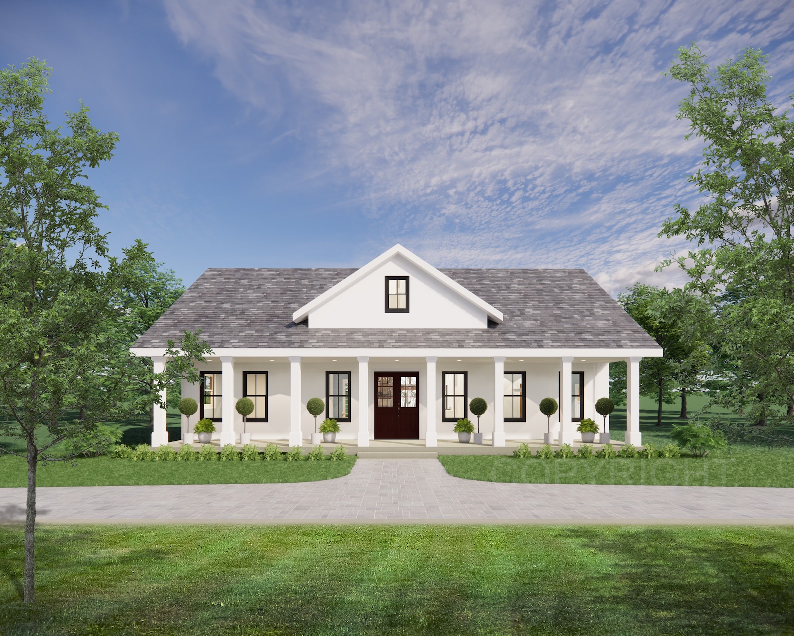 Cedar Springs Custom House Design - Modern Ranch Farmhouse 1500 Square ...