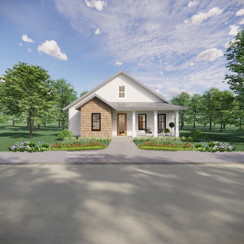 Idyllic Living Modern Cottage Plans - Open Plan Design - Modern ...