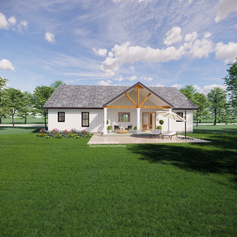 Harvest Farmstead Modern House Open Plan Design 60 X 30 - 3 Bed 2.5 ...