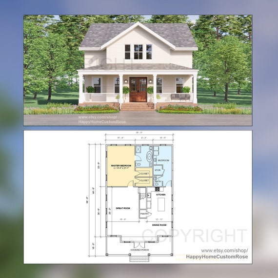 Farmhouse Southern Living House Plan 4 Bedrooms