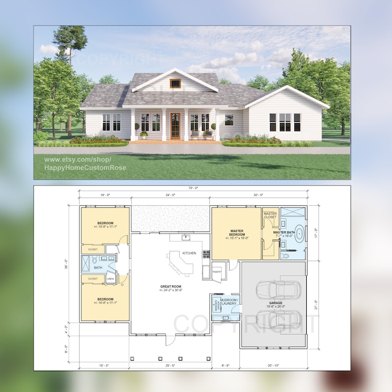 Majestic Maple Modern House Open Plan Design 70 X 48 - 3 Bed 2 Bath ...