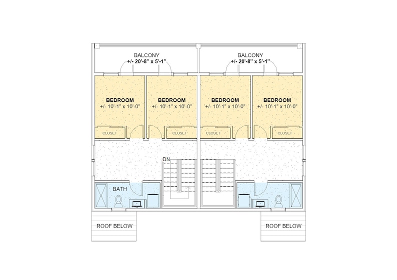 Twin Pines Two Level Duplex Investment Rental Plan - 2 Bed 1 Bath ...