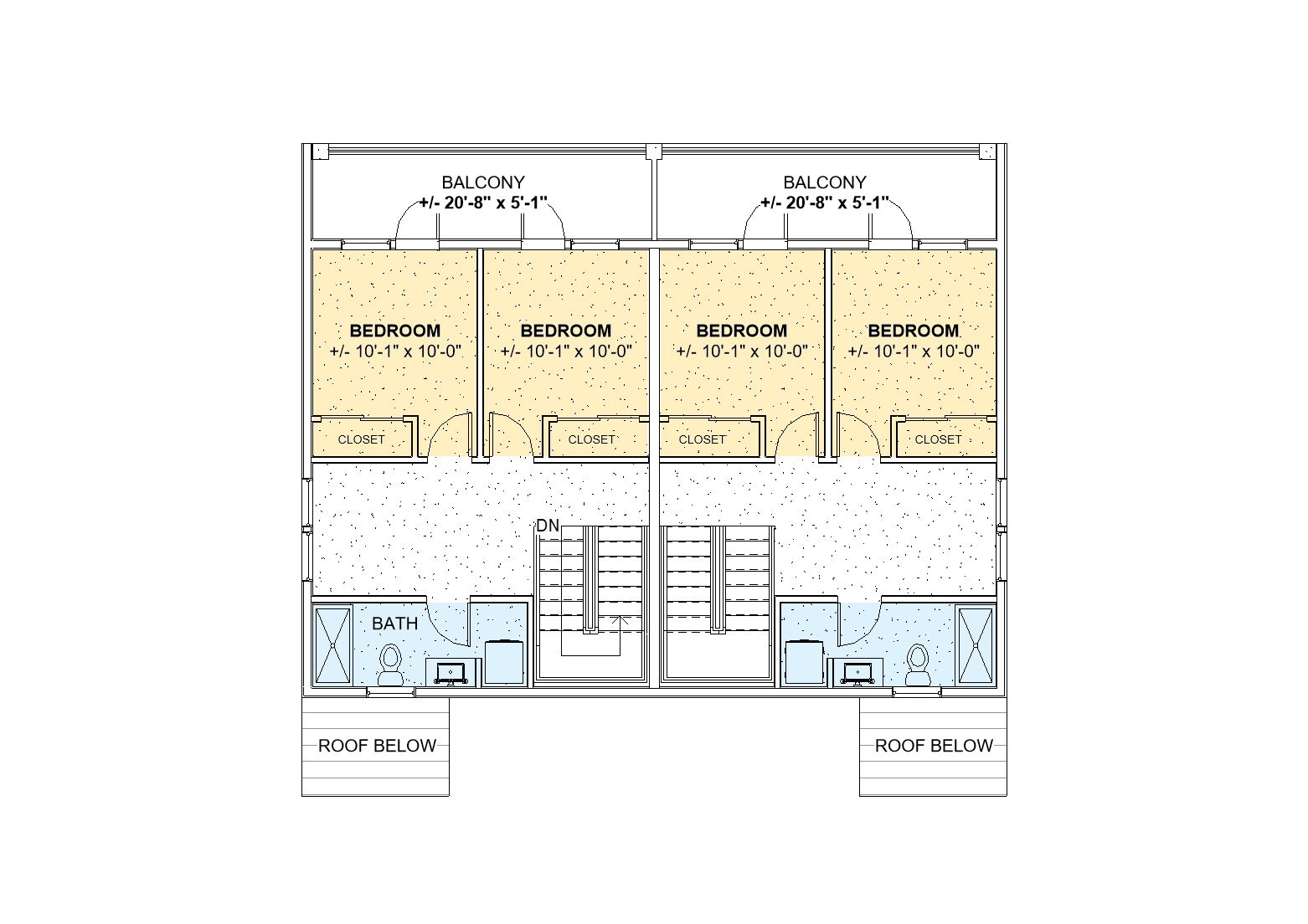 Twin Pines Two Level Duplex Investment Rental Plan - 2 Bed 1 Bath ...