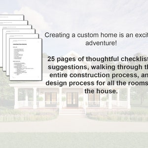 The Best New Home Design Build Construction Checklist - Comprehensive ...