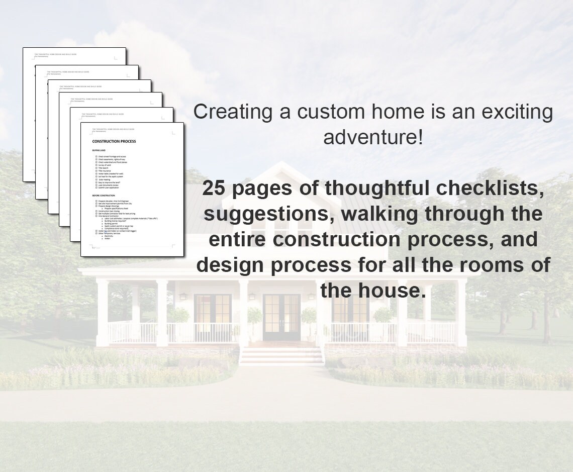 The Best New Home Design Build Construction Checklist - Comprehensive ...
