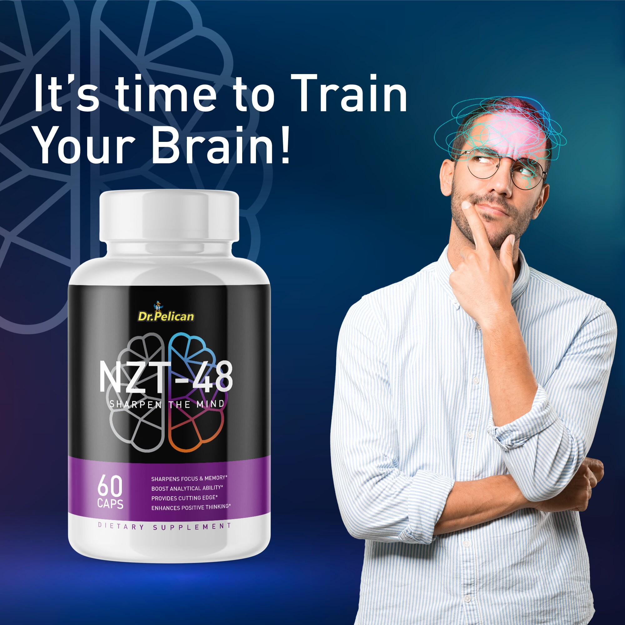 NZT-48 2 Botellas 120 Cápsulas-Dr.Pelican - Etsy España