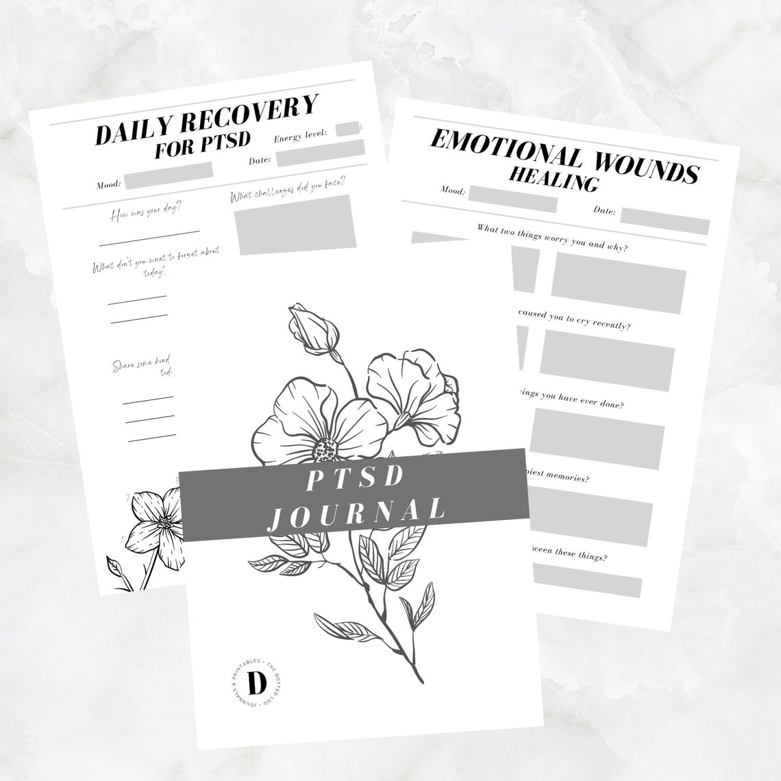 PTSD Healing Journal Trauma and Cptsd Guided Workbook, for Trauma ...