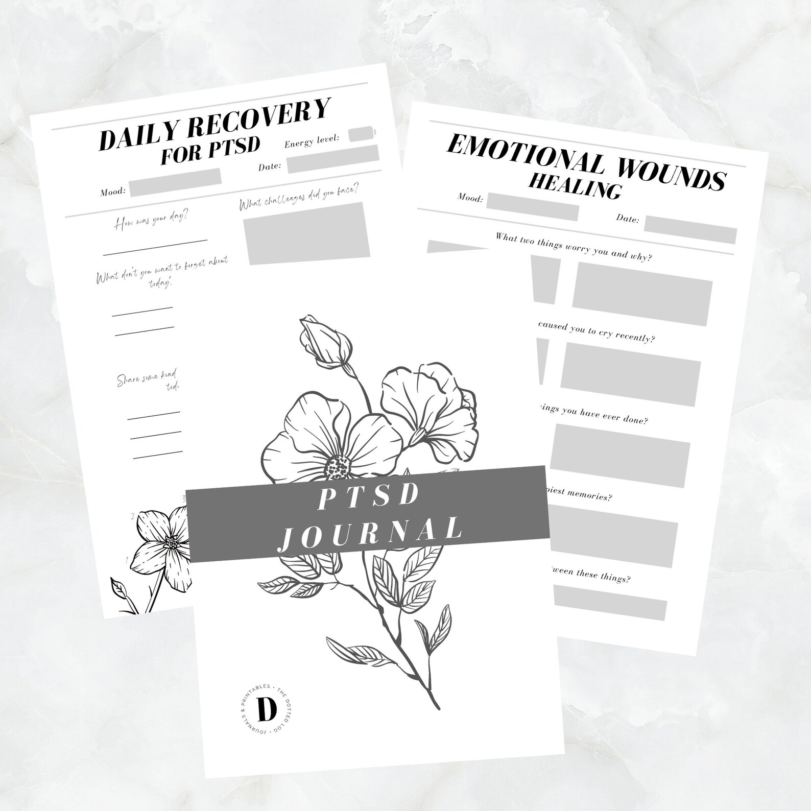 PTSD Healing Journal Trauma and Cptsd Guided Workbook, for Trauma ...