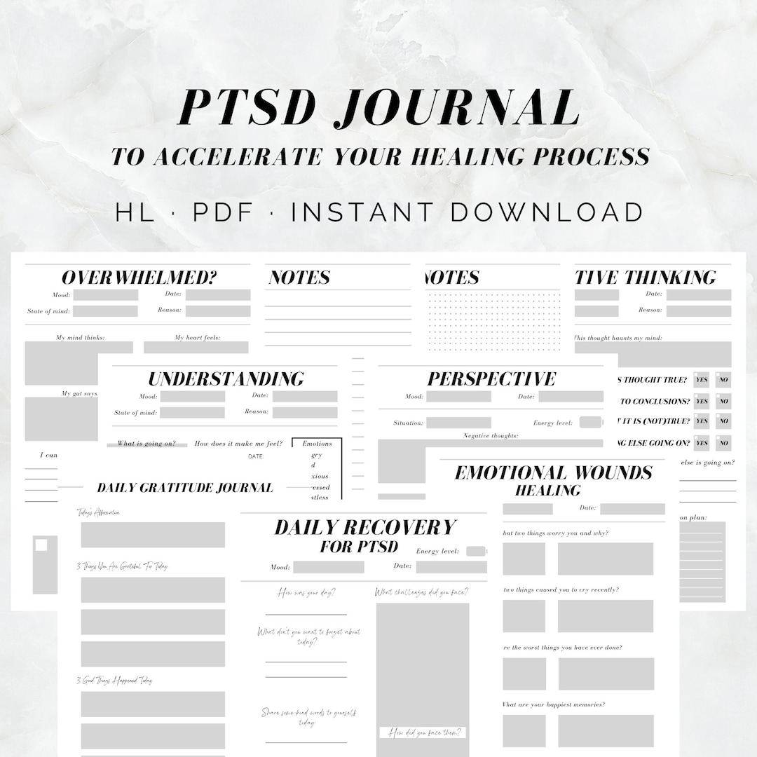 PTSD Healing Journal Trauma and Cptsd Guided Workbook, for Trauma ...