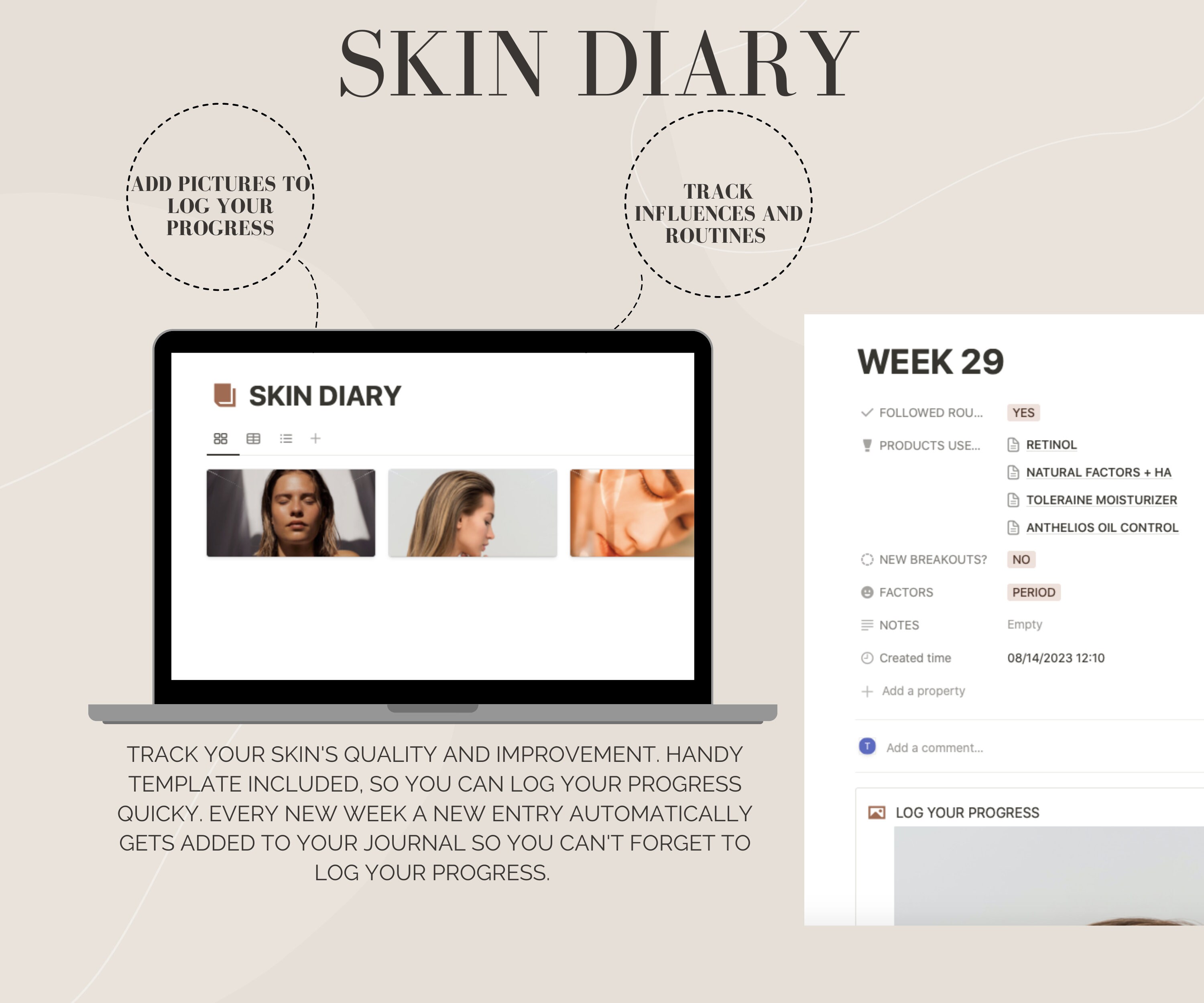 Ultimate Skincare Notion Template Notion Dashboard, Notion Planner ...