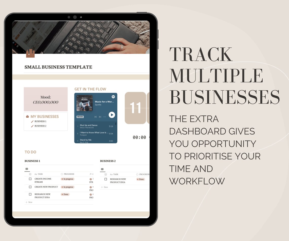 Notion Template for Small Business Notion Dashboard, Notion Planner ...