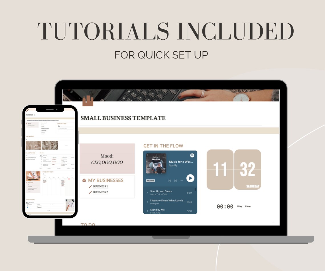 Notion Template for Small Business Notion Dashboard, Notion Planner ...