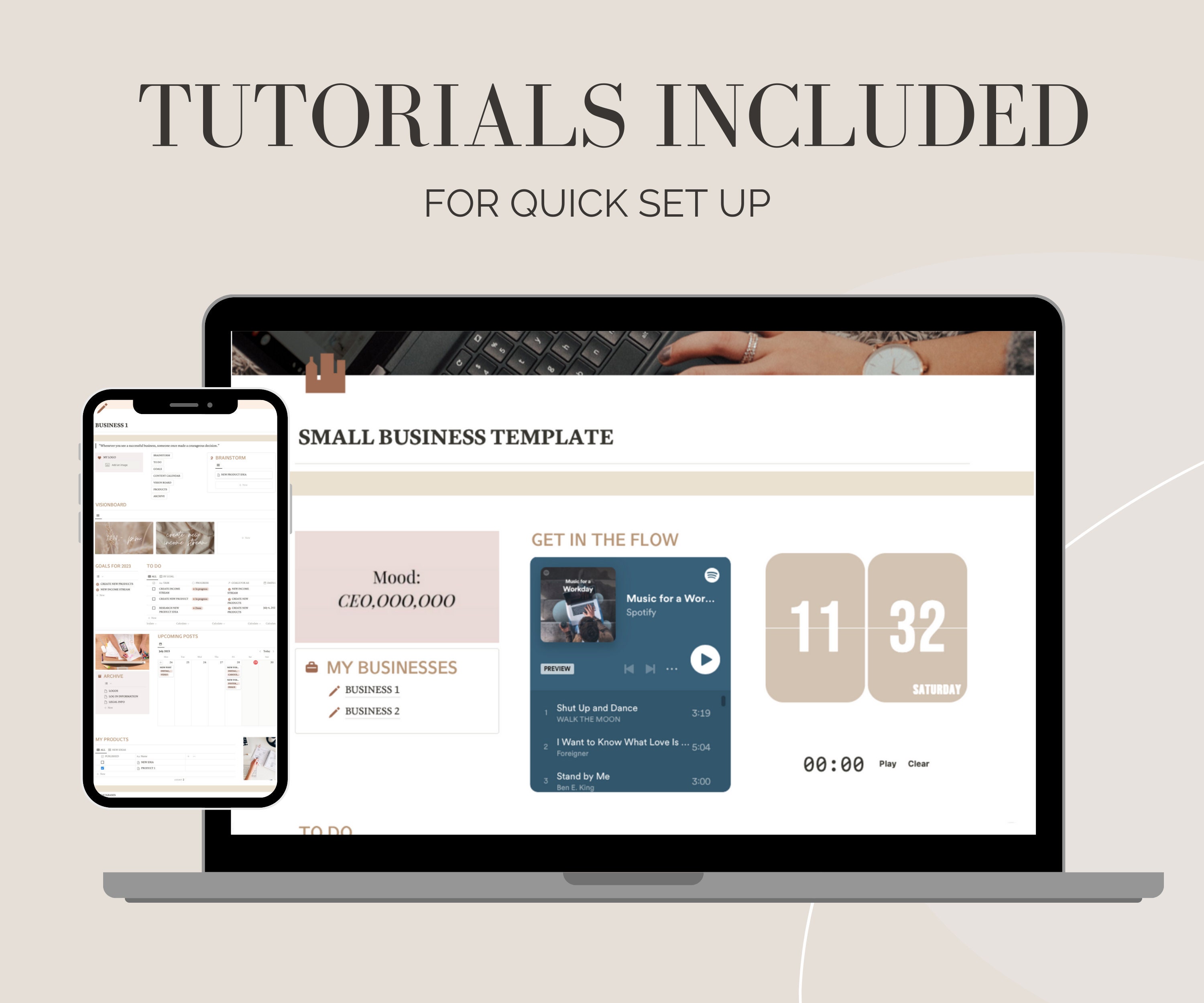Notion Template for Small Business Notion Dashboard, Notion Planner ...