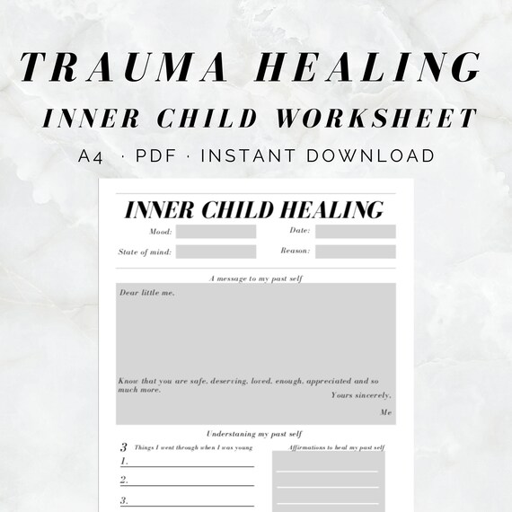 Inner Child Healing Journal Trauma Healing Printable for - Etsy