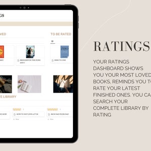 Reading Journal Notion Template Digital Reading Journal, Reading Log, Notion Dashboard, Notion ...