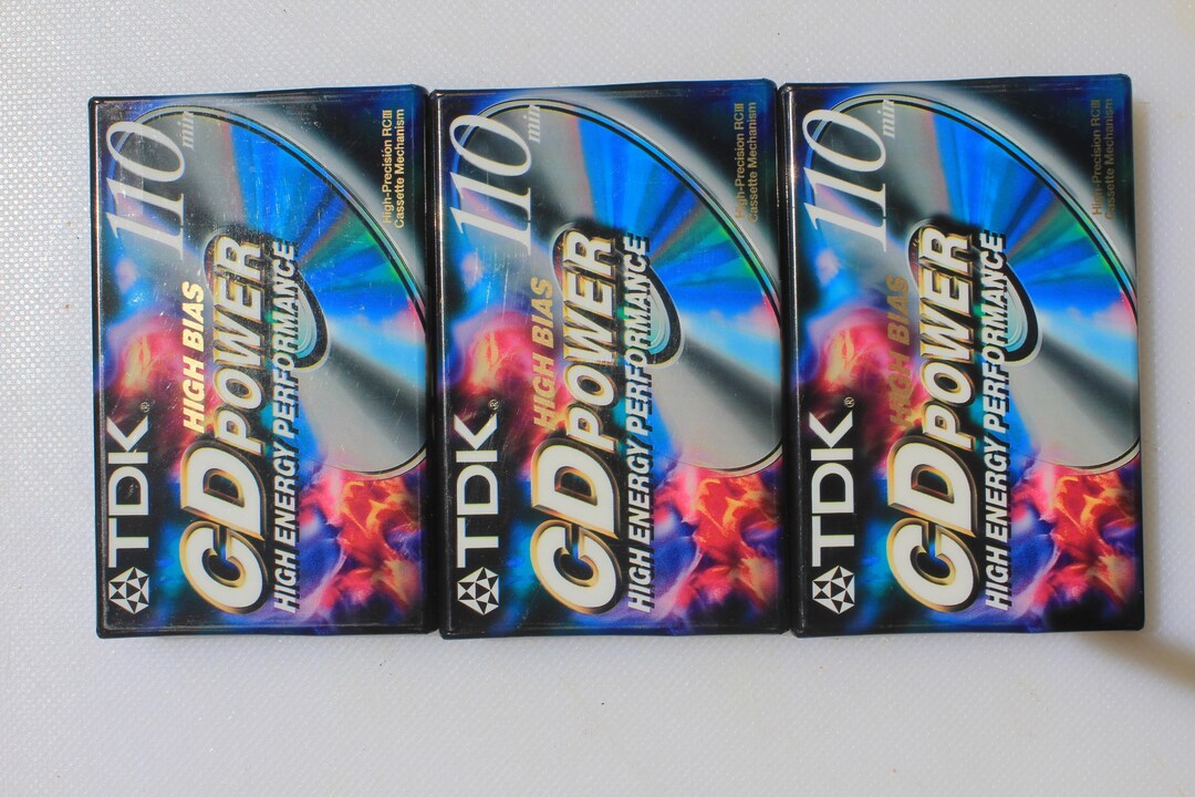 TDK CD Power 110 Minute Sealed Lot of 3 Cassette Tapes - Etsy