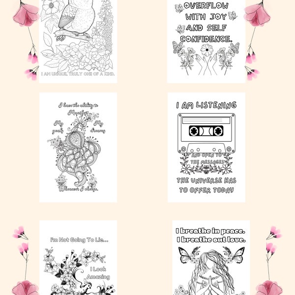 Teen Coloring Pages - Etsy