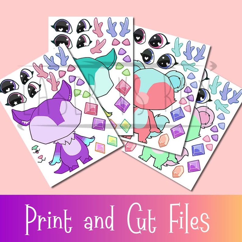 Magic Mixies *make Your Own Mixie* Sticker Sheet for Cricut - Print and ...