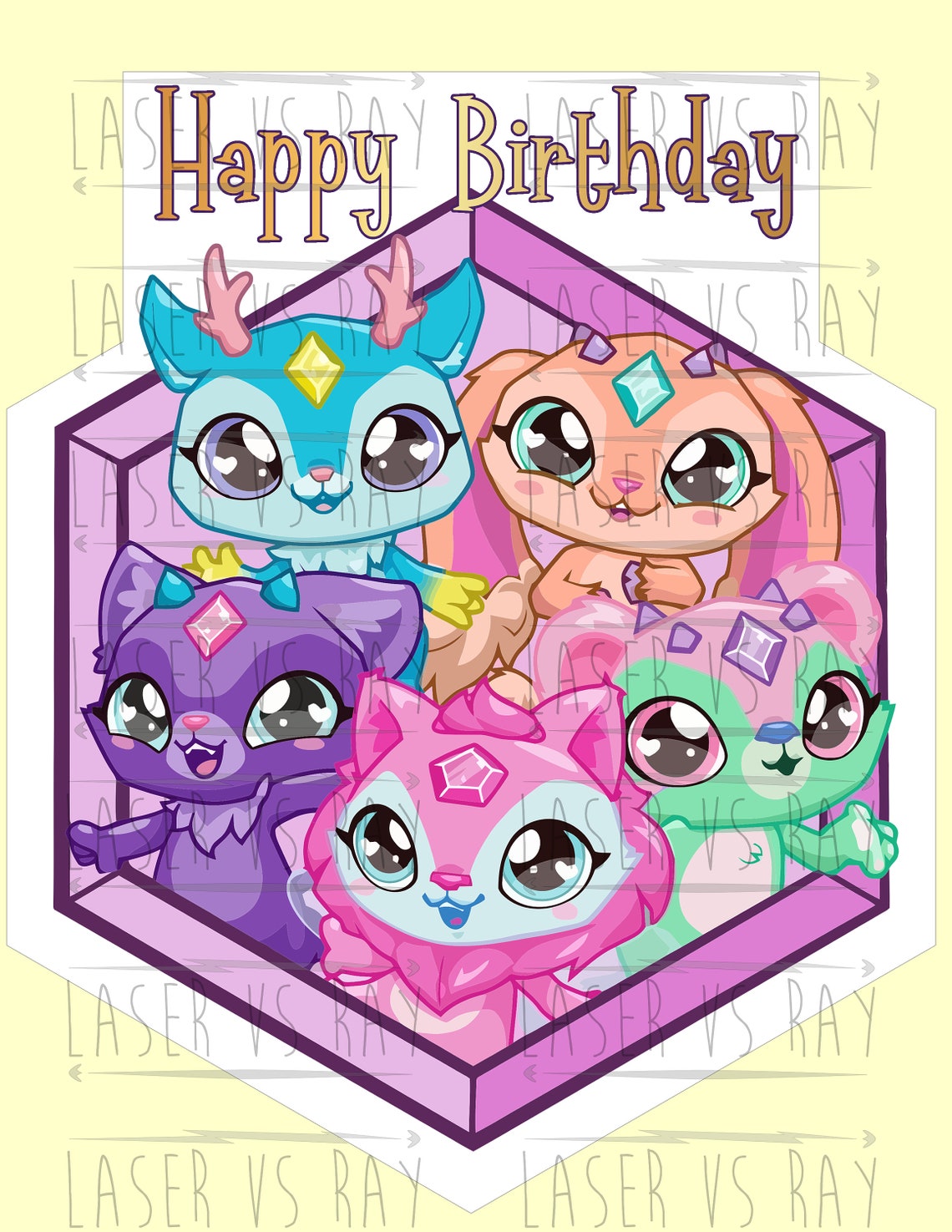 Magic Mixies Birthday Cake Topper (digital Download) - Etsy
