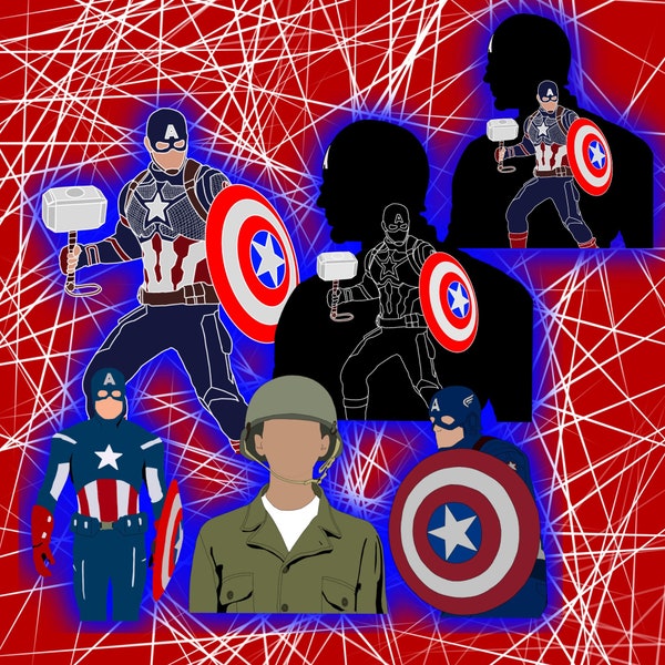 Steve Rogers Captain America - Etsy