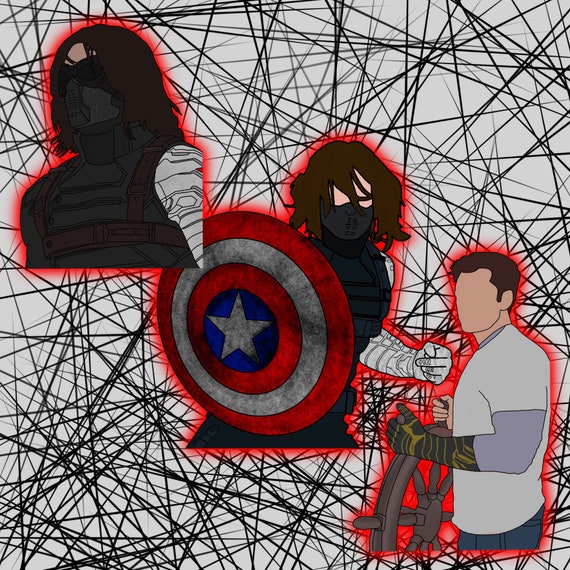 Bucky Barnes/Winter Soldier Stickers | Etsy