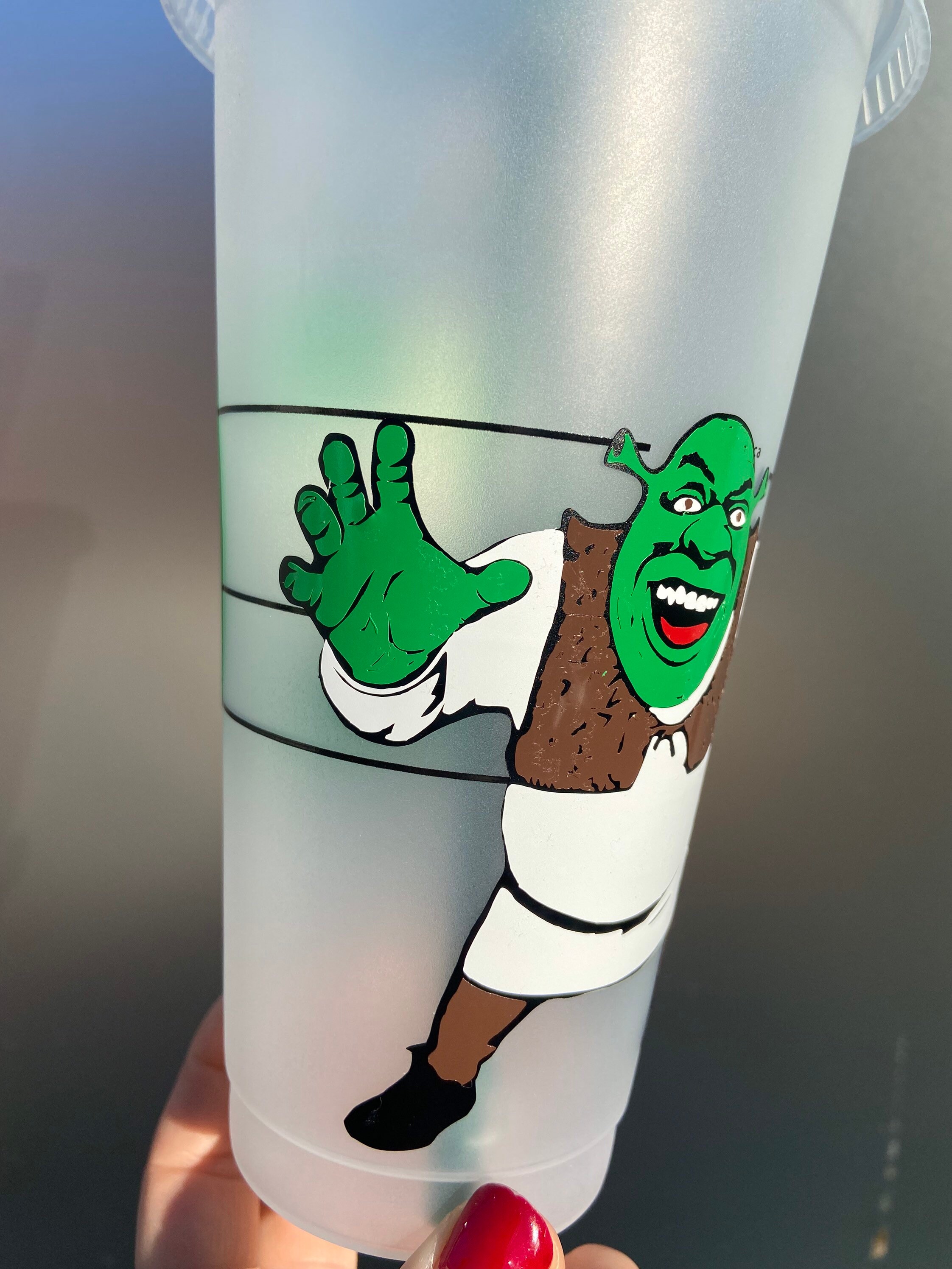 Shrek Starbucks Cup Reusable Personalised Cold Coffee | Etsy Österreich