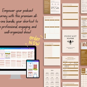 Podcast Planning Template, Podcast Branding, Podcast Design Template ...