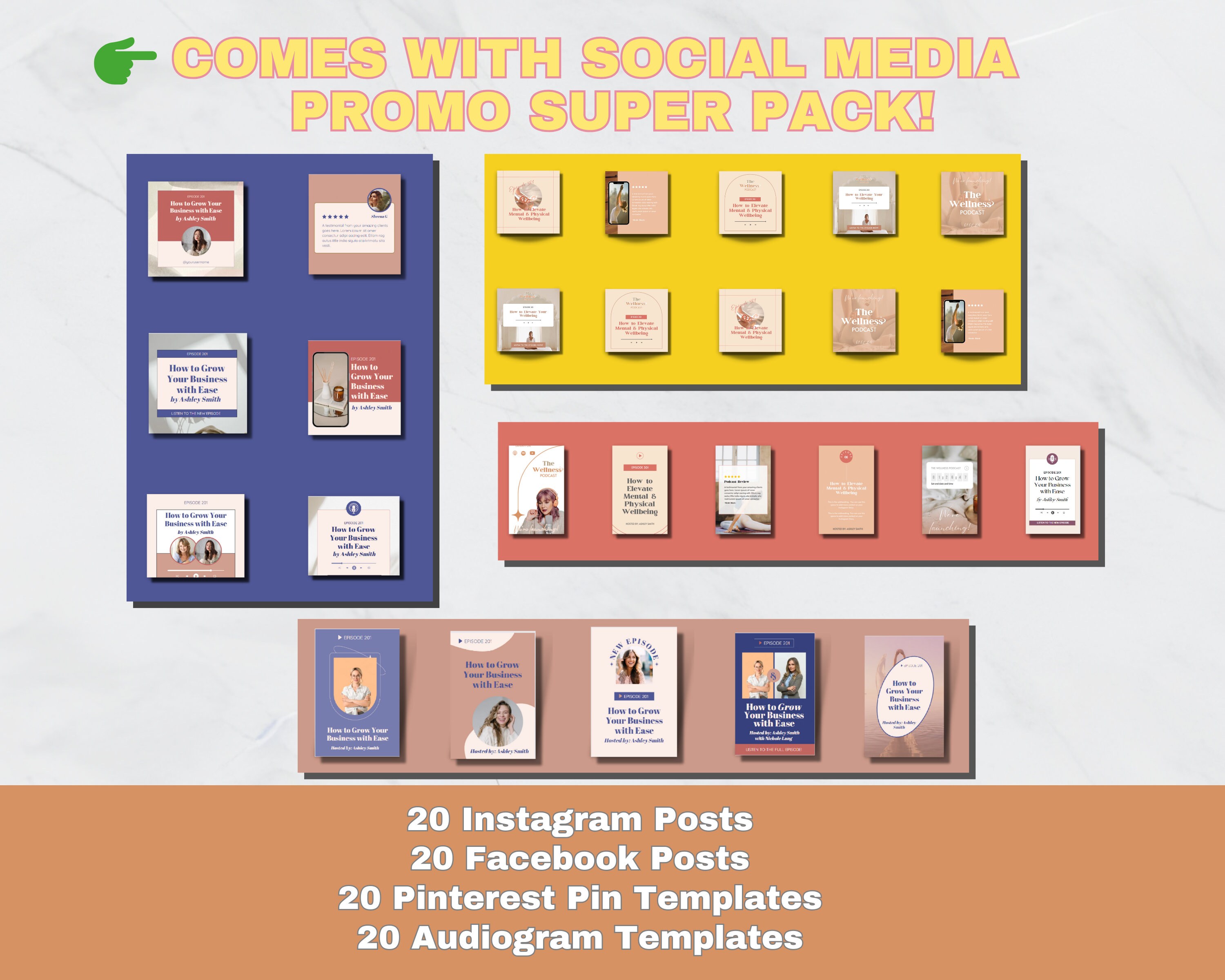 Podcast Cover Art, Podcast Template, Podcast Promotion, Podcast Planner ...