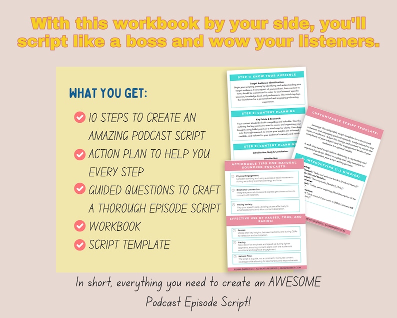 Podcast Script, Podcast Scripting, Podcast Script Template, Podcast ...