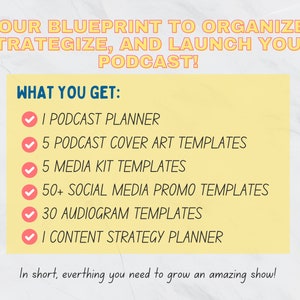 Podcast Planning Template, Podcast Branding, Podcast Design Template ...