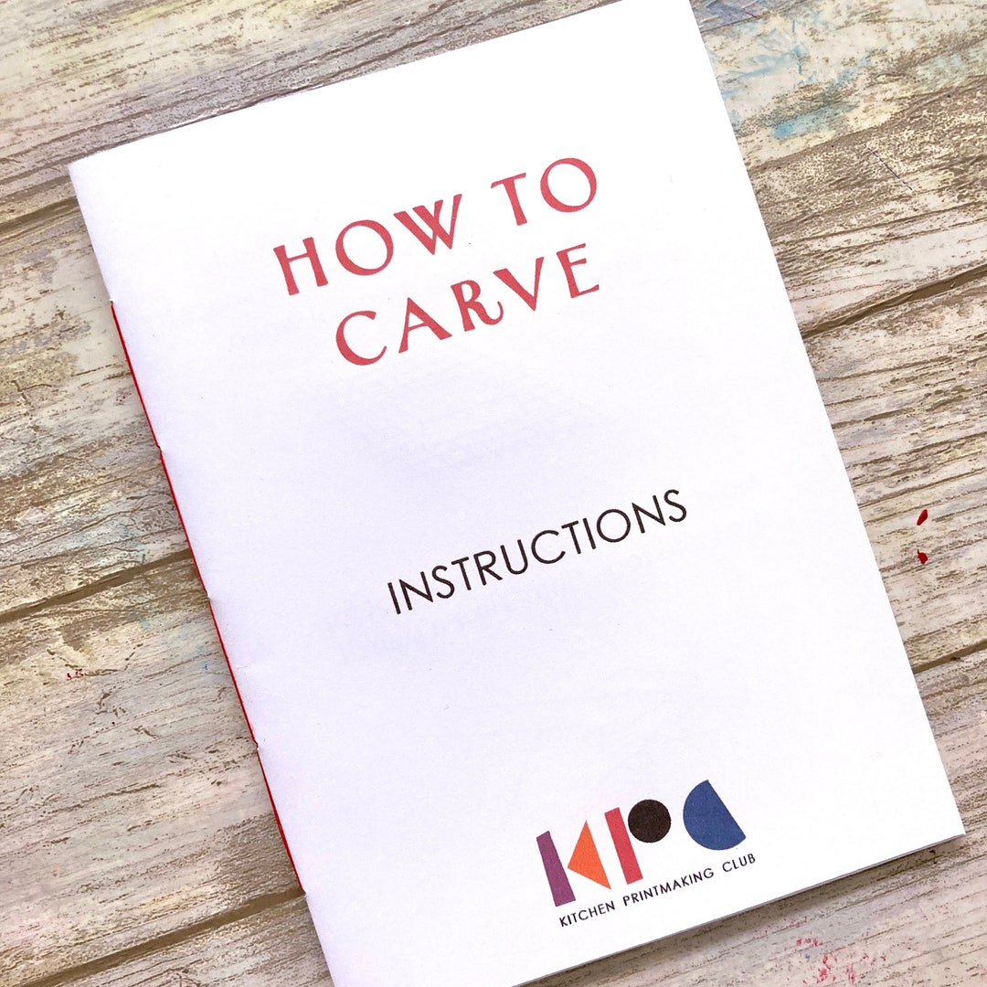HOW TO CARVE Simple Illustrated and Handbound Instruction Booklet on ...