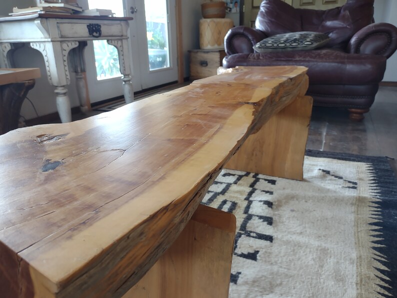 Log Split Bench, Natural - Etsy