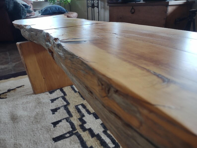 Log Split Bench, Natural - Etsy