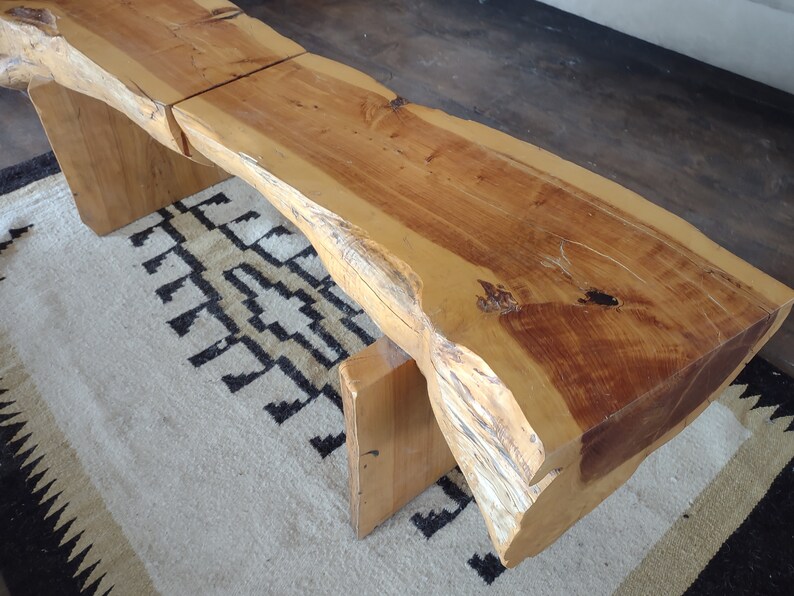 Log Split Bench, Natural - Etsy
