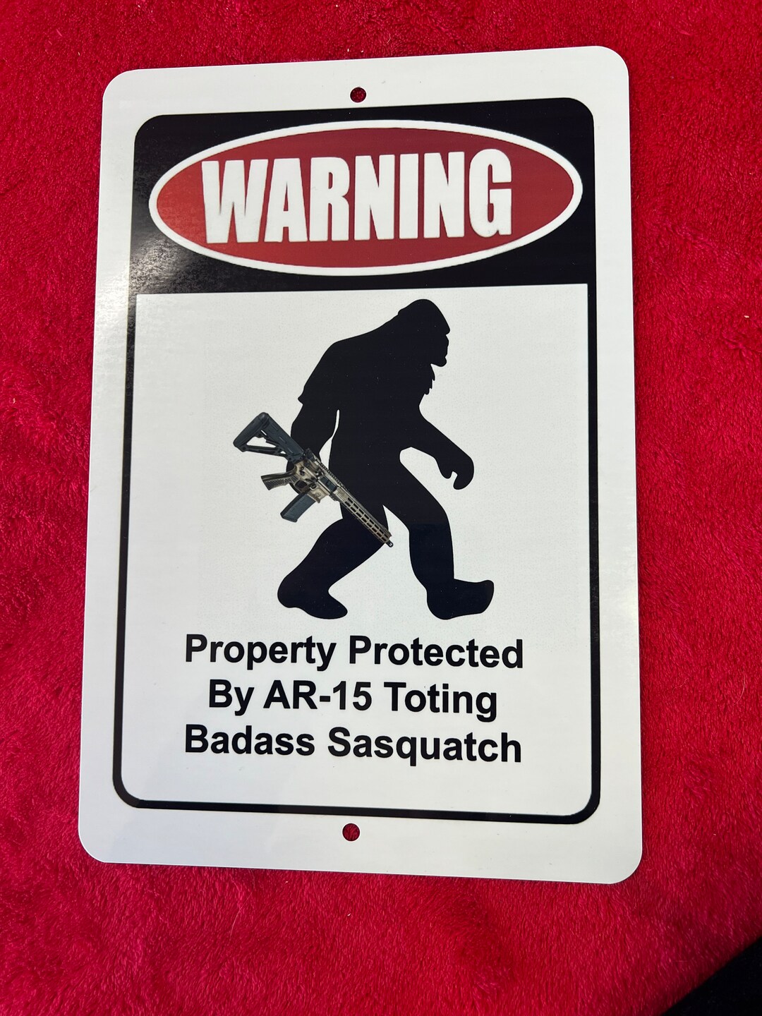 Sasquatch, Bigfoot WARNING Signs - Etsy