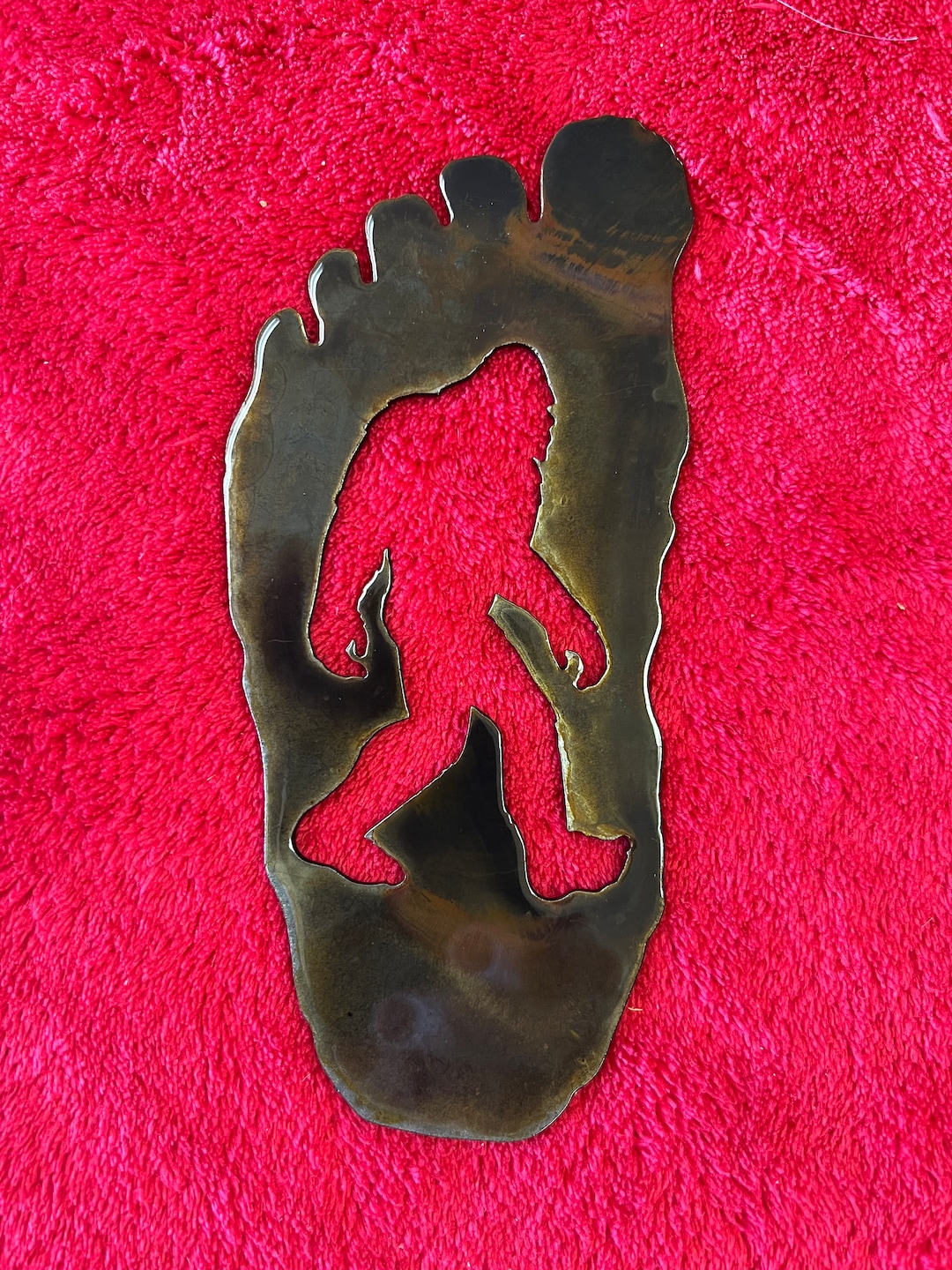 Sasquatch Footprint Steel Magnet Small - Etsy