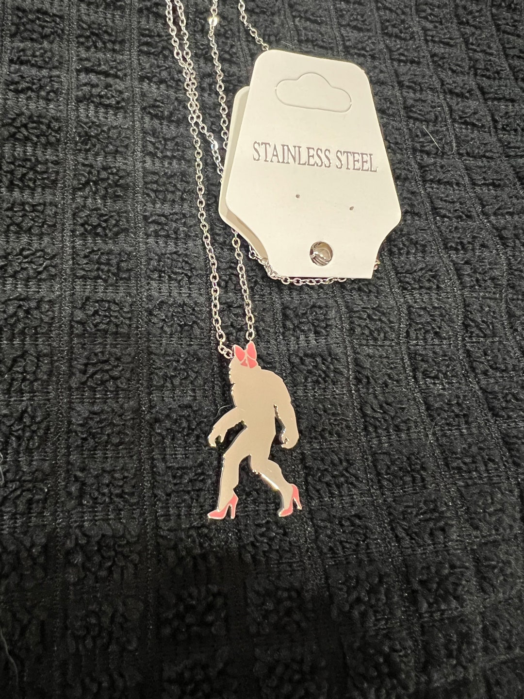 Squatch Bigfoot / Female Sasquatch, Pendant Necklace - Etsy