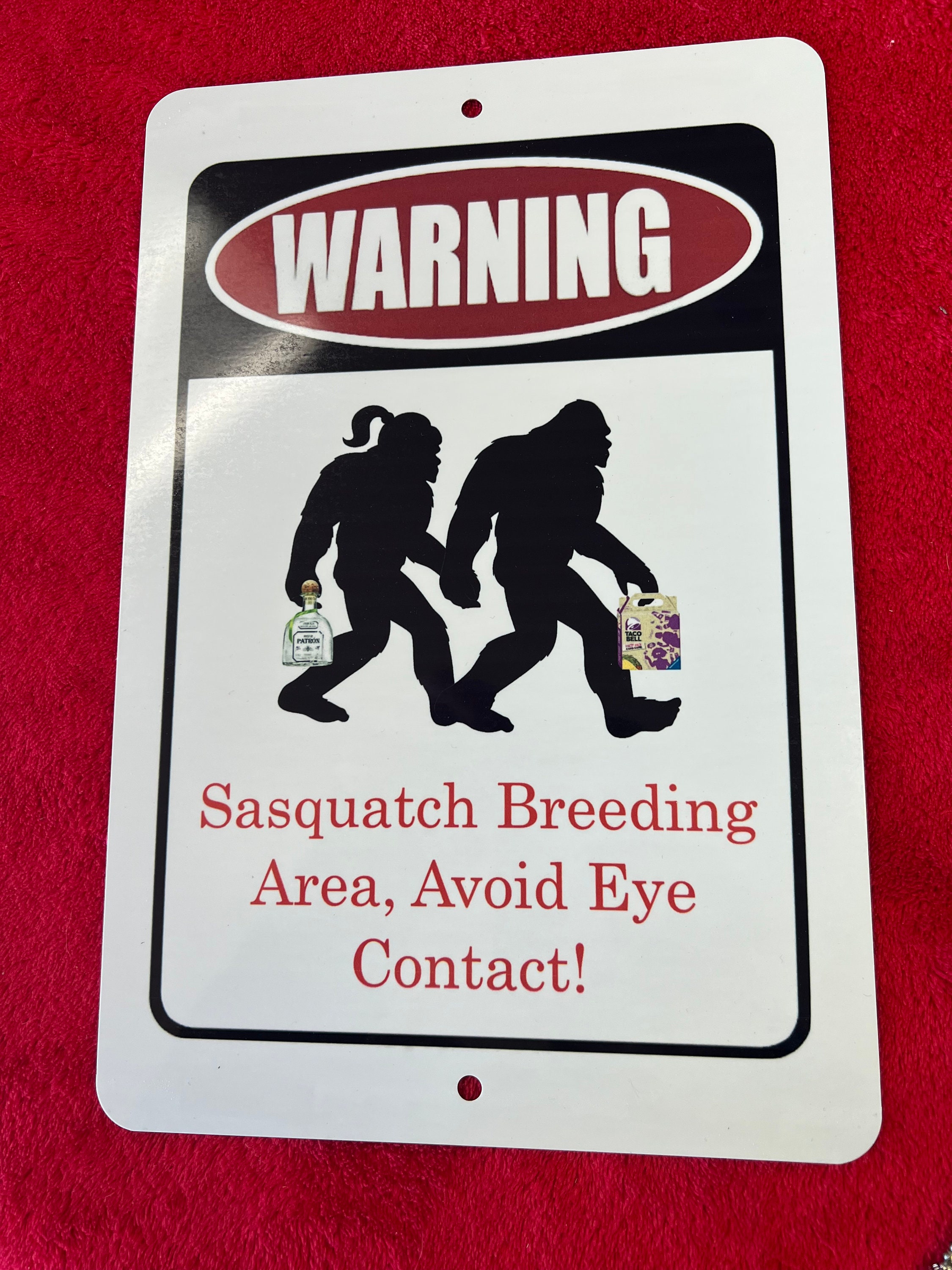 Sasquatch WARNING Signs Bigfoot Warning Signs Funny Warning - Etsy
