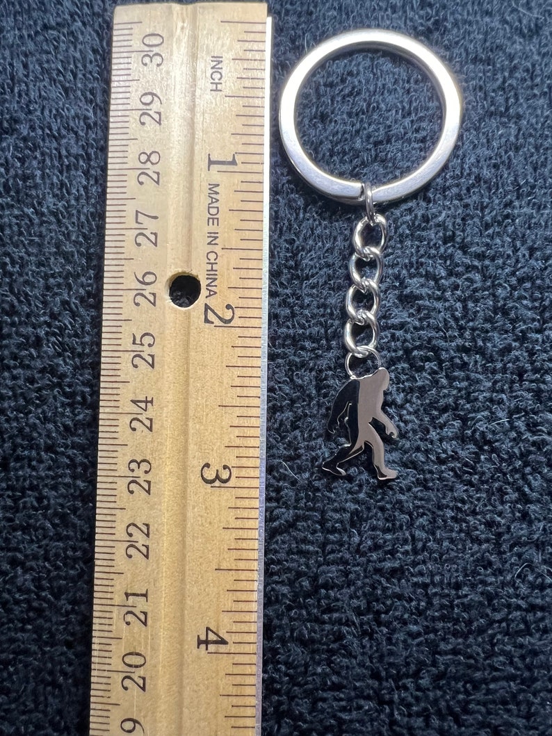 Sasquatch / Bigfoot Stainless Steel Key Ring and Chain, SILVER COLOR - Etsy
