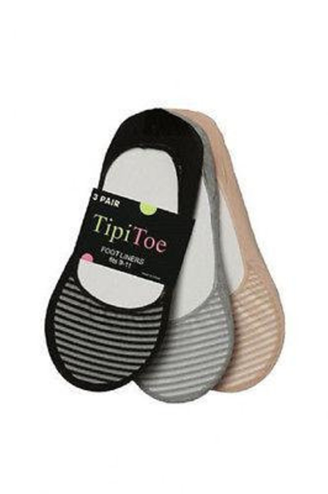 Tipi Toes 3 Pack Womens Foot Liners Assorted Colors One Size - Etsy